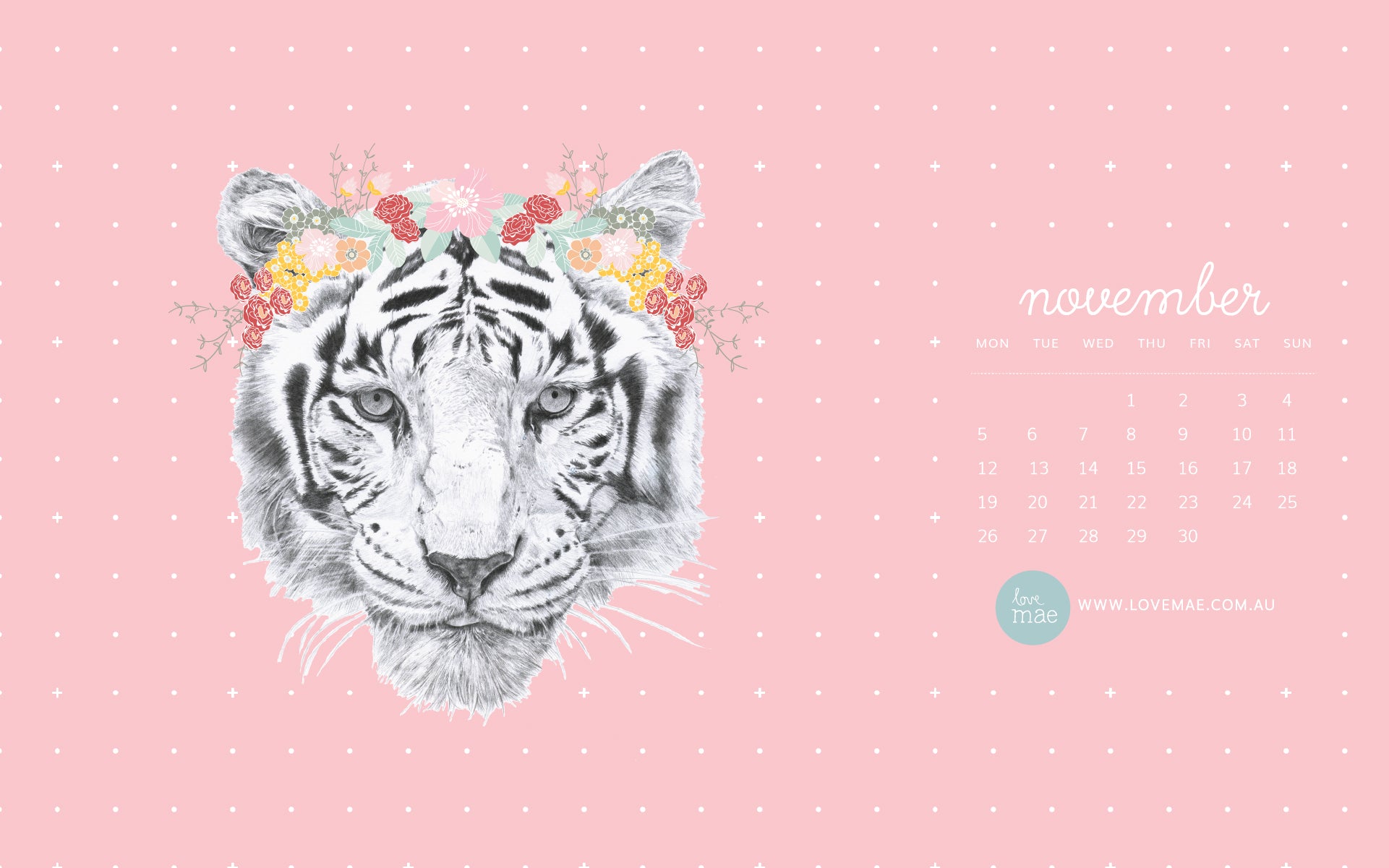 GET YOUR GRRRR ON WITH OUR FREE NOVEMBER DESKTOP CALENDAR – Love Mae AU
